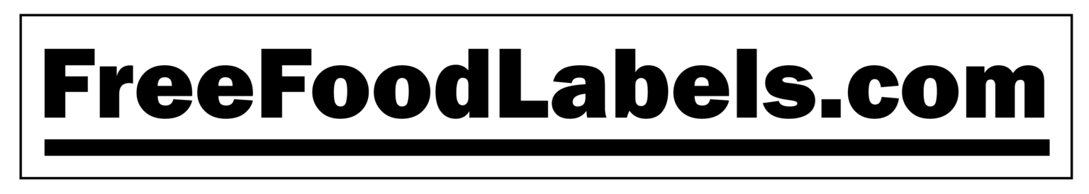 Home - Free Food Labels